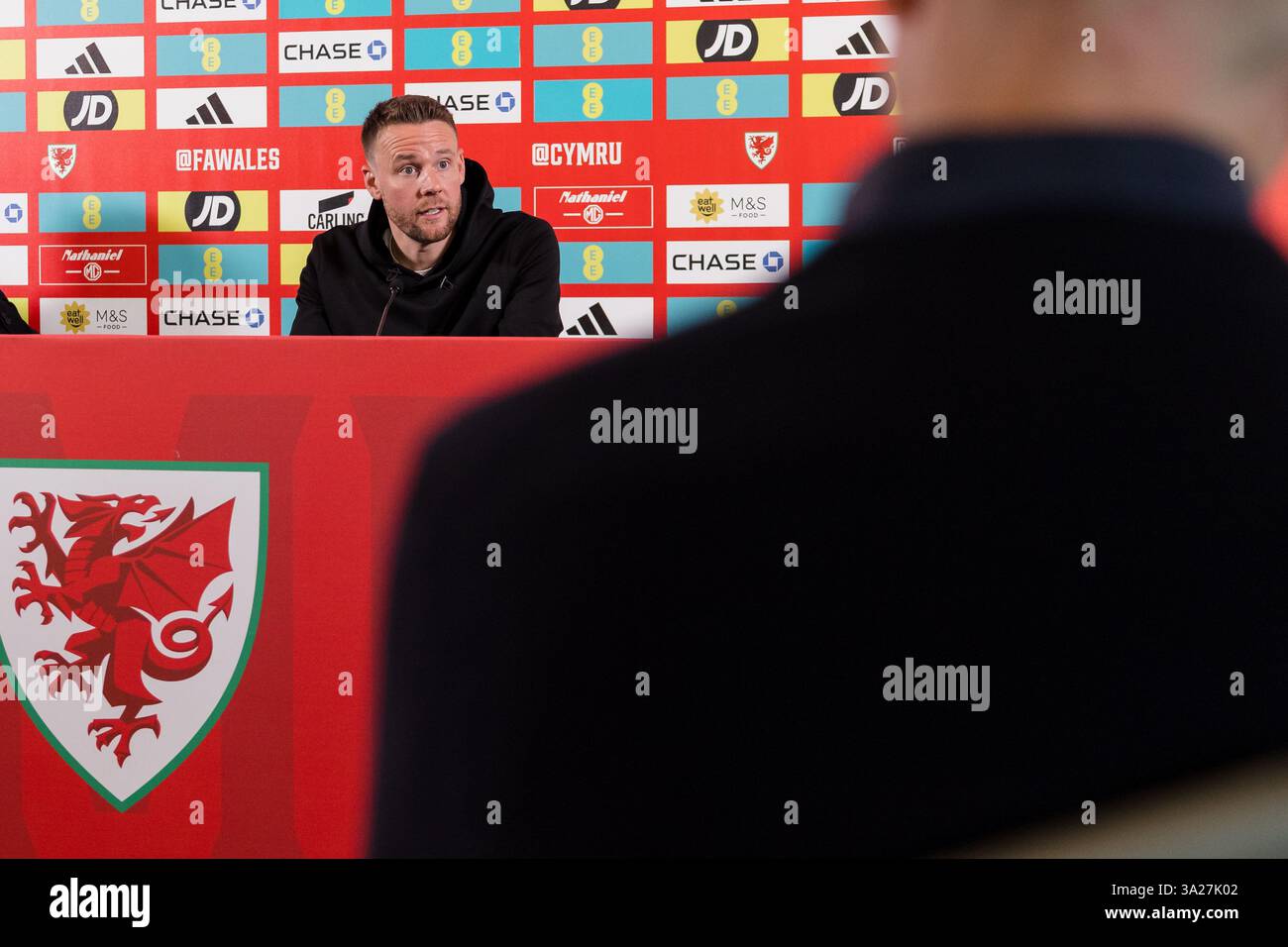 PONTYCLUN, WALES - 12 MARCH 2025: Wales U19 National Team Manager Chris ...
