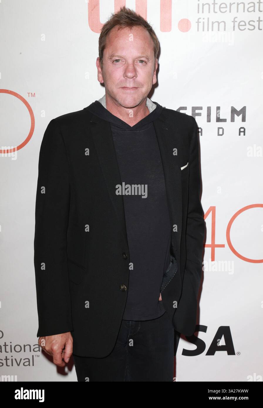 Kiefer Sutherland and Donald Sutherland at the TIFF premiere of ...