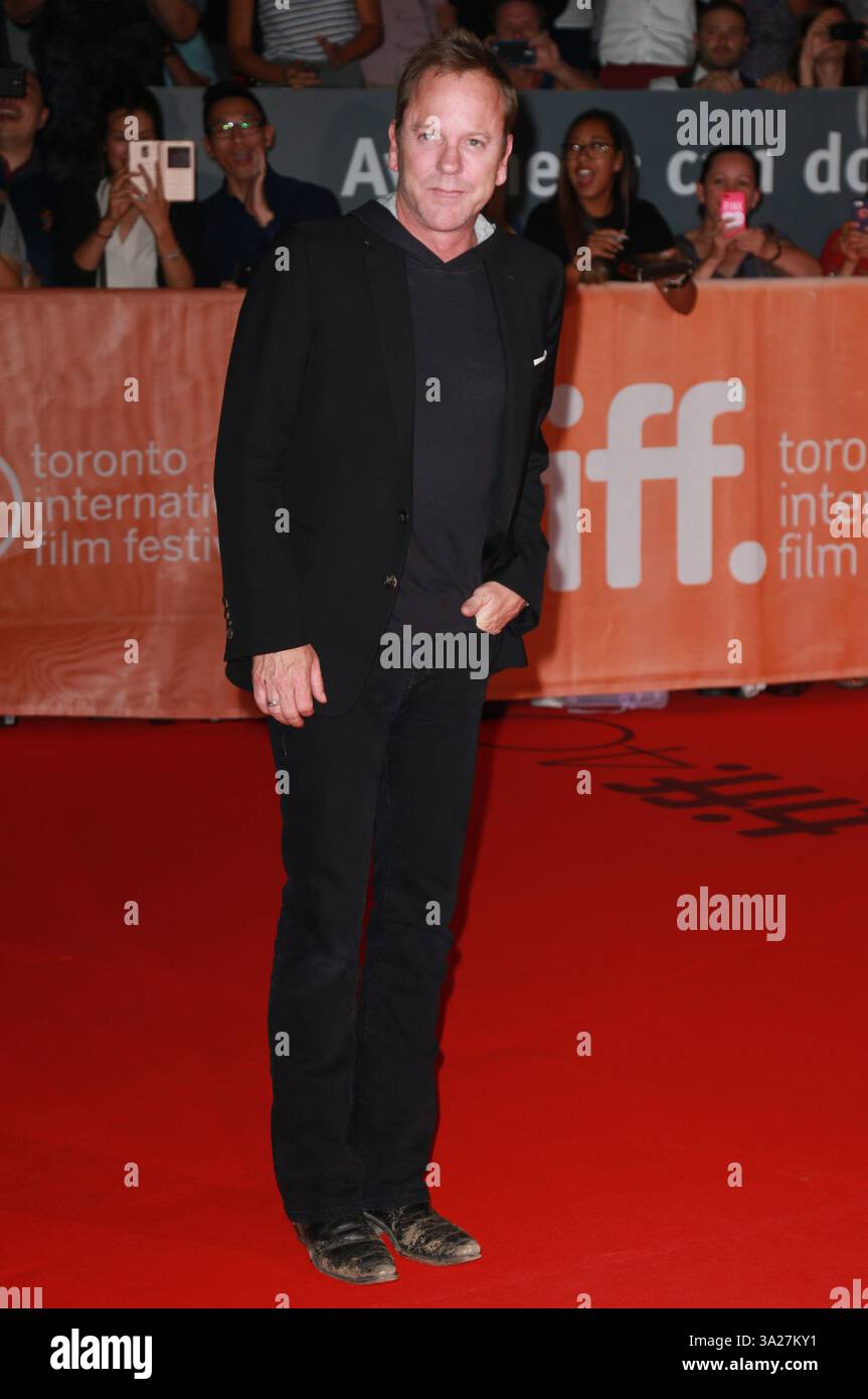 Kiefer Sutherland and Donald Sutherland at the TIFF premiere of ...