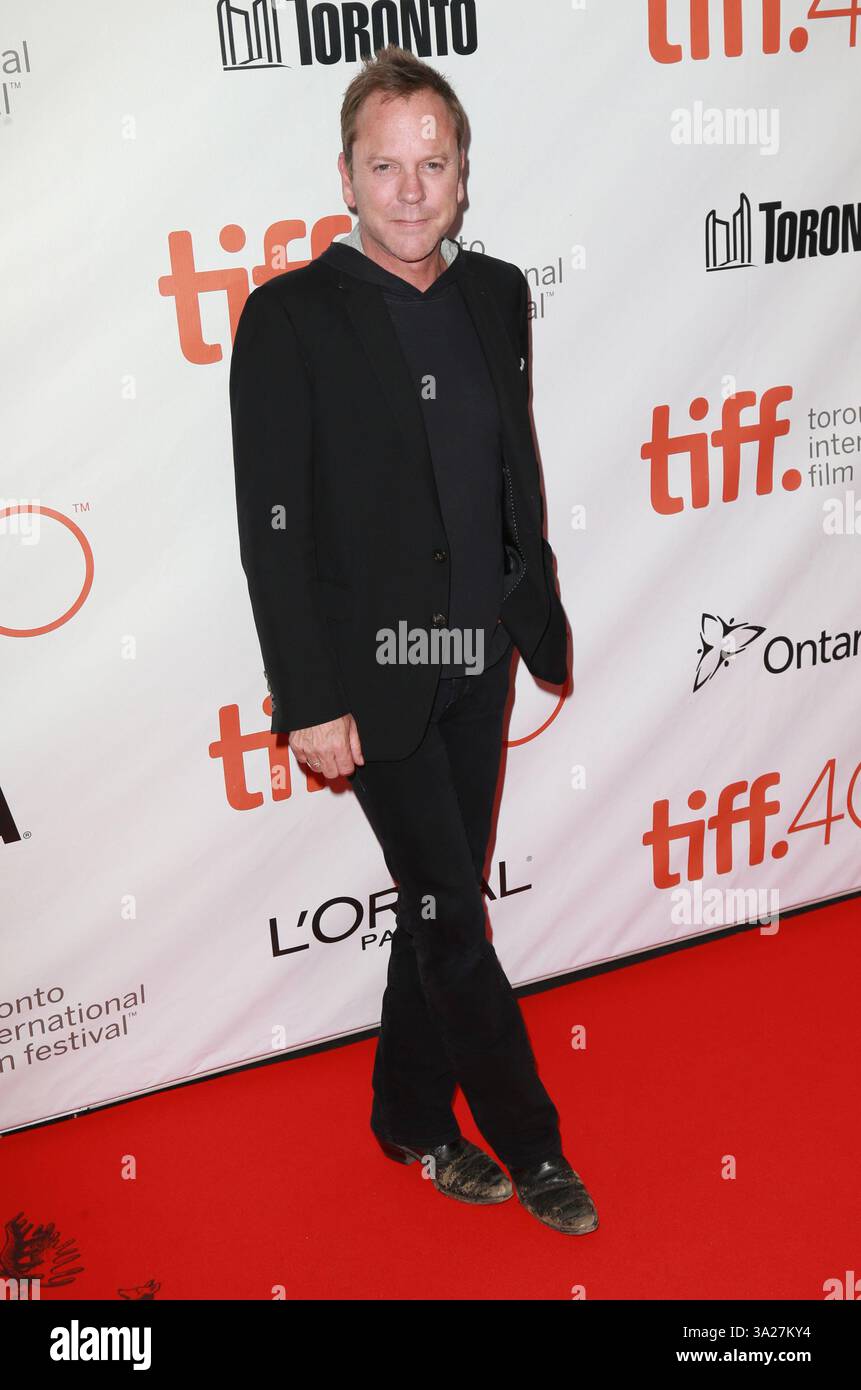 Kiefer Sutherland and Donald Sutherland at the TIFF premiere of ...