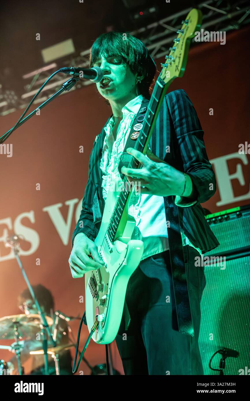 Milan, Italy. 11th Mar, 2025. The Italian rock band LES VOTIVES ...