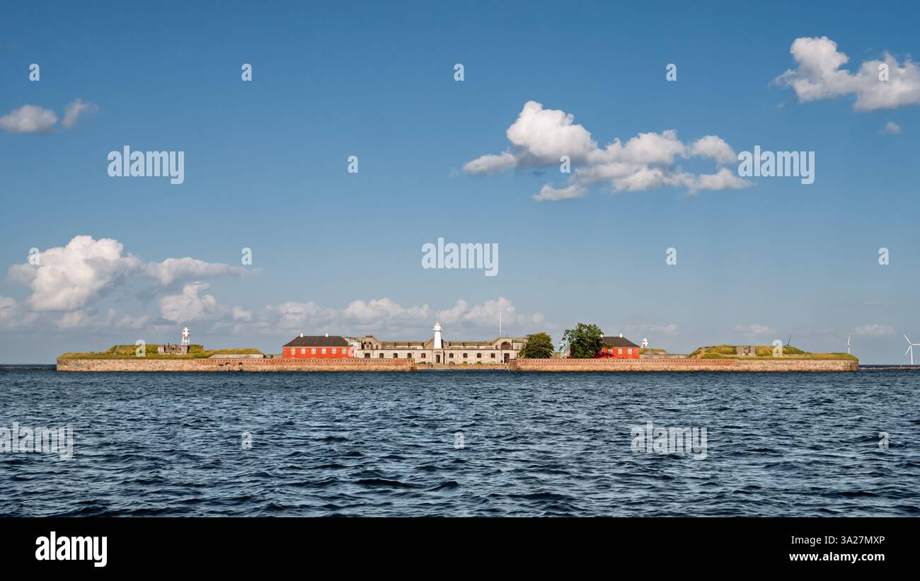 Trekroner Fort, historic naval sea fortress on artificial island at ...