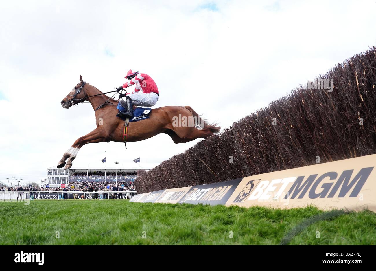 Lecky Watson ridden by Sean O'Keeffe on their way to winning the Brown ...