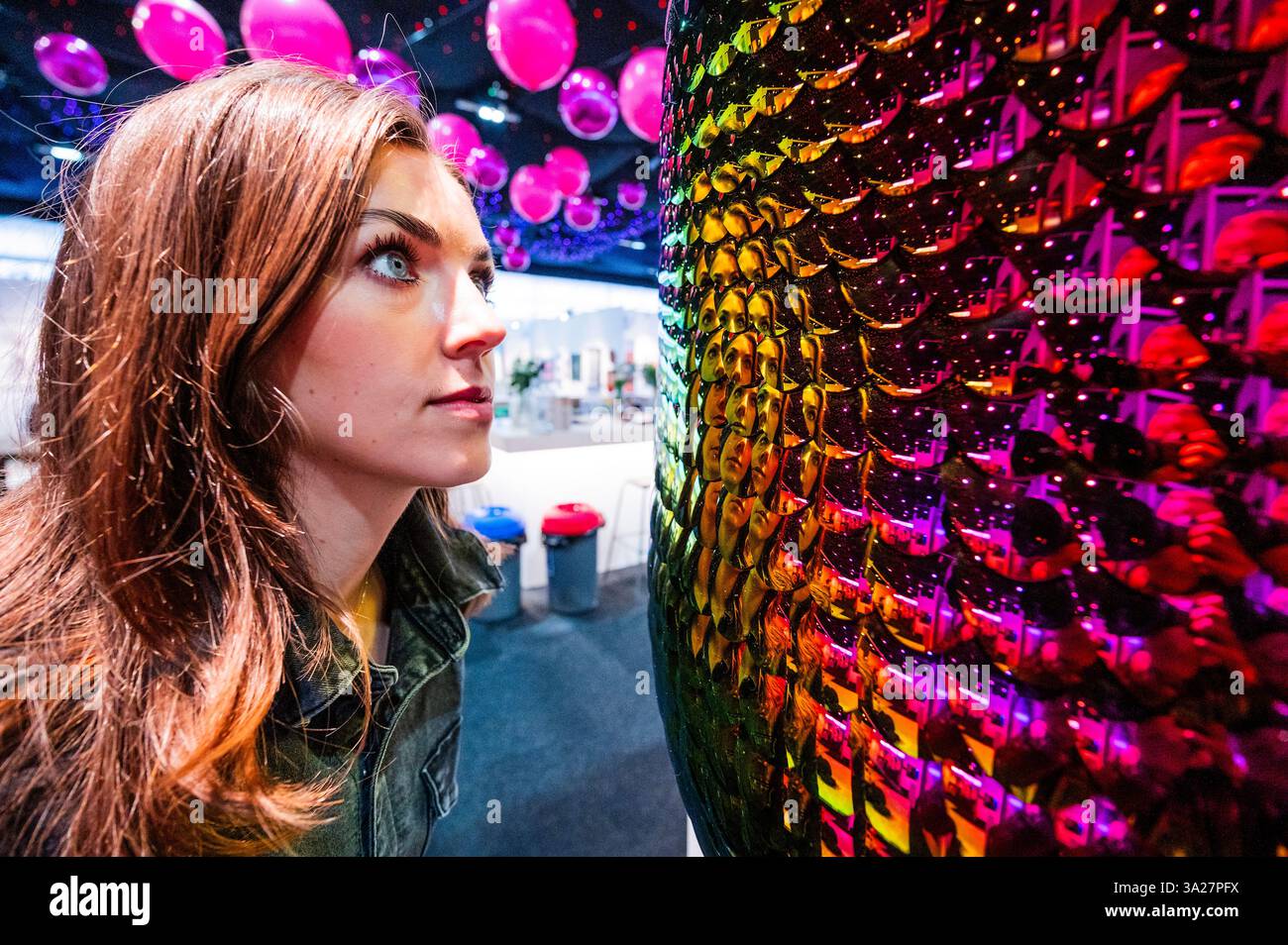 London, UK. 12 Mar 2025. Cocoon 1 by Eelco Hilgersom, made of sunglass ...