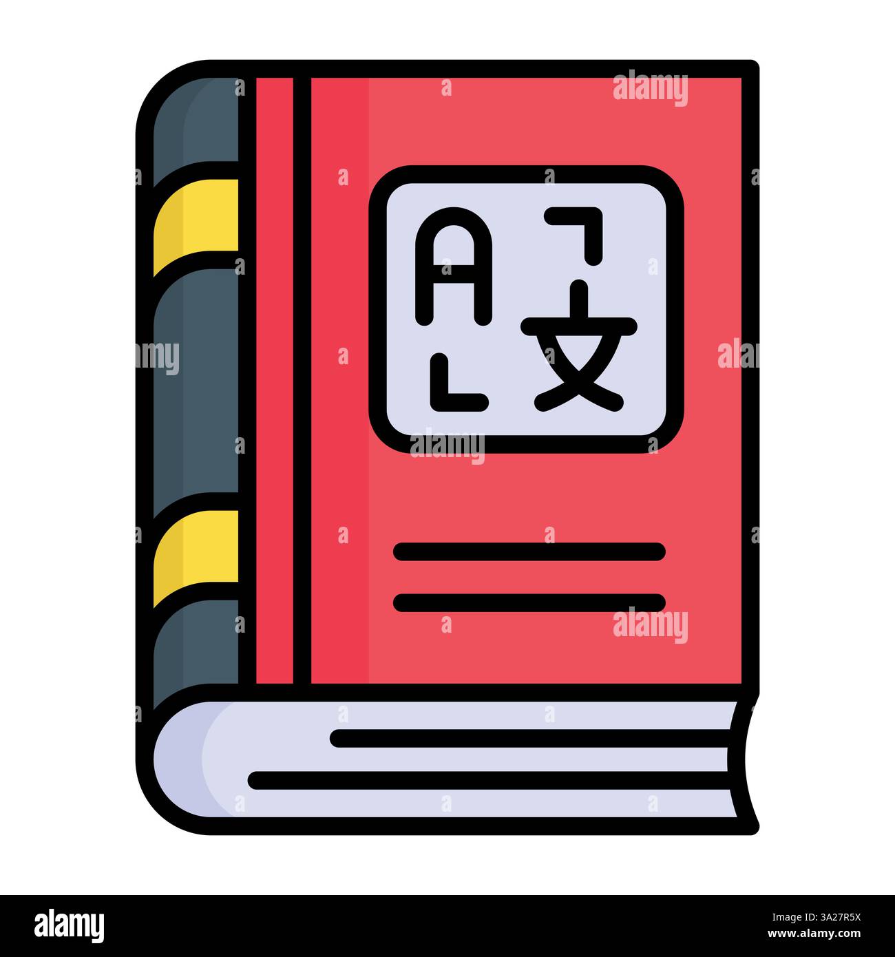 Translation book vector design in modern style, easy to use icon Stock ...