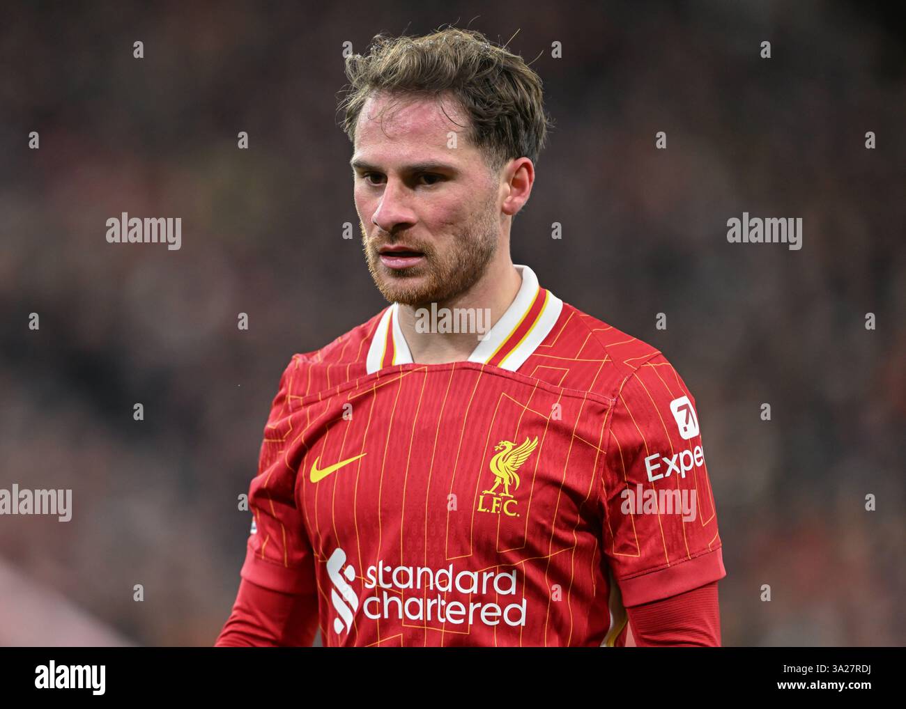 Liverpool, UK. 11th Mar, 2025. Alexis Mac Allister of Liverpool during ...