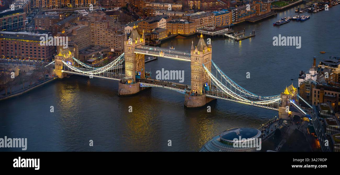 Tower Bridge stands majestically over the River Thames in London ...