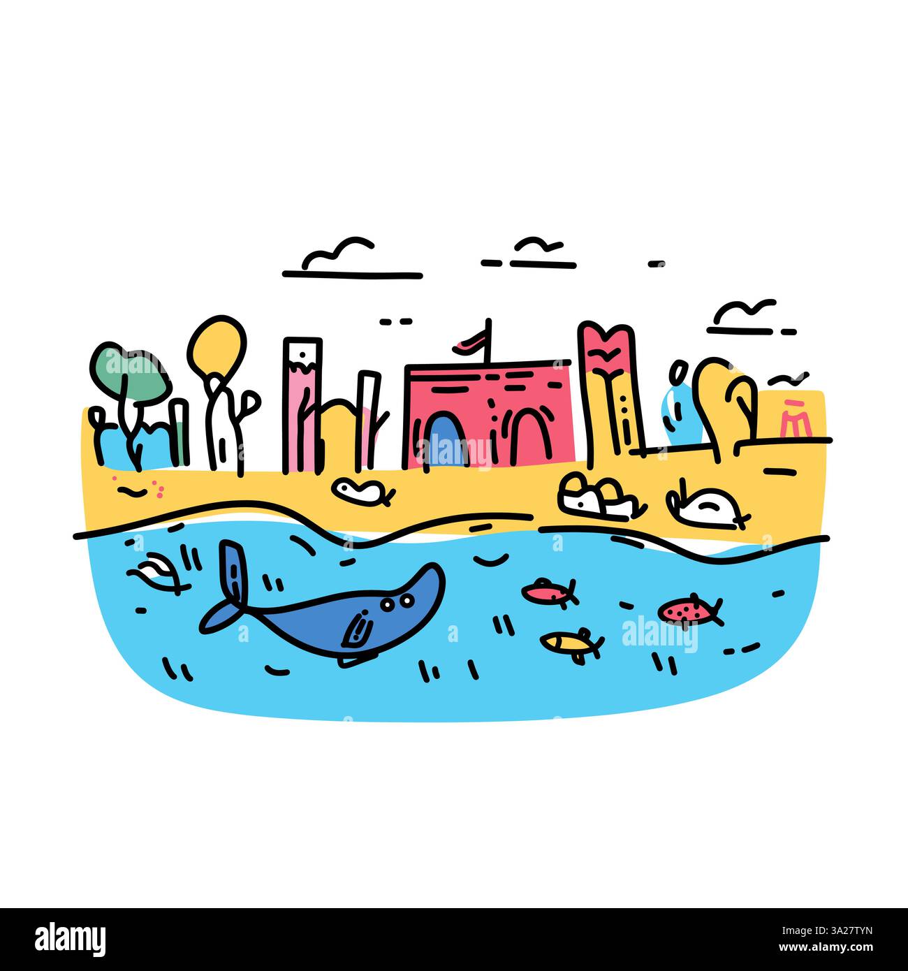 Seaworld orlando Stock Vector Images - Alamy