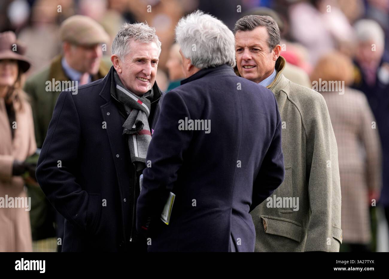 Jonathan Davies (left) in the parade ring on day two of the 2025 ...
