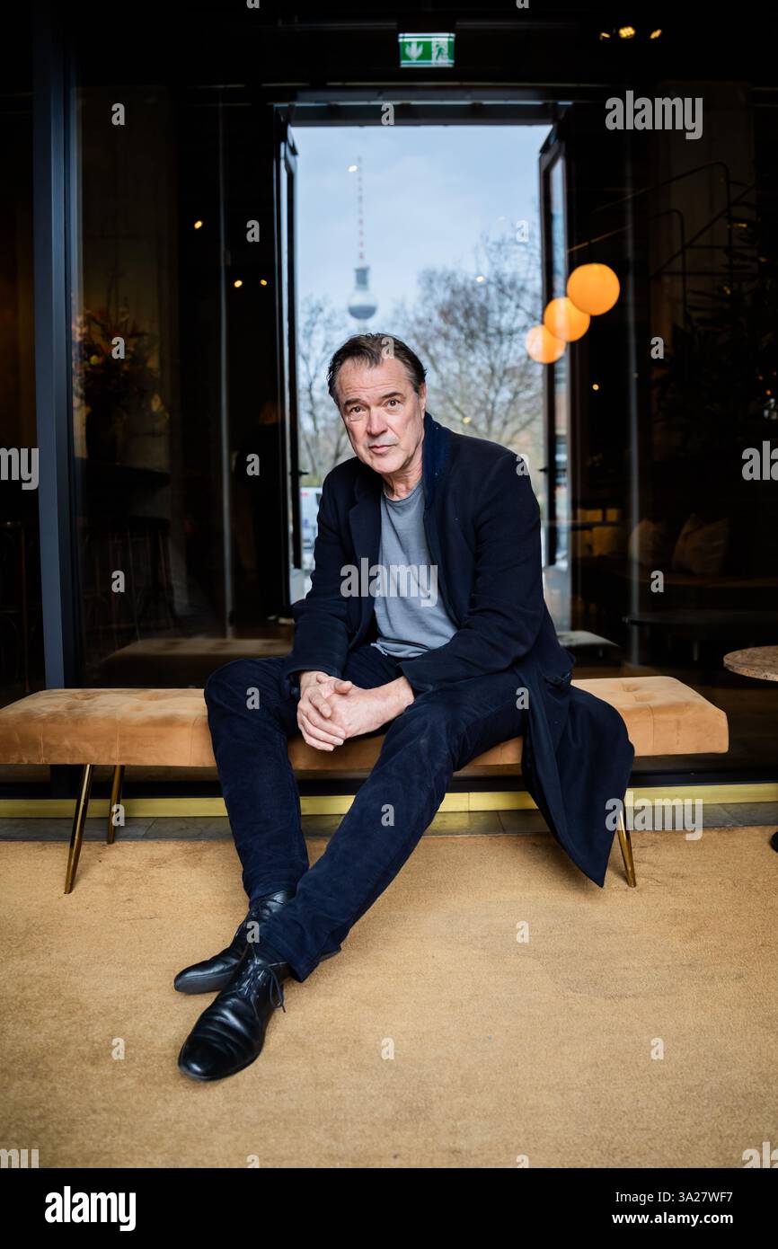 Berlin, Germany. 12th Mar, 2025. Sebastian Koch, actor, photographed ...