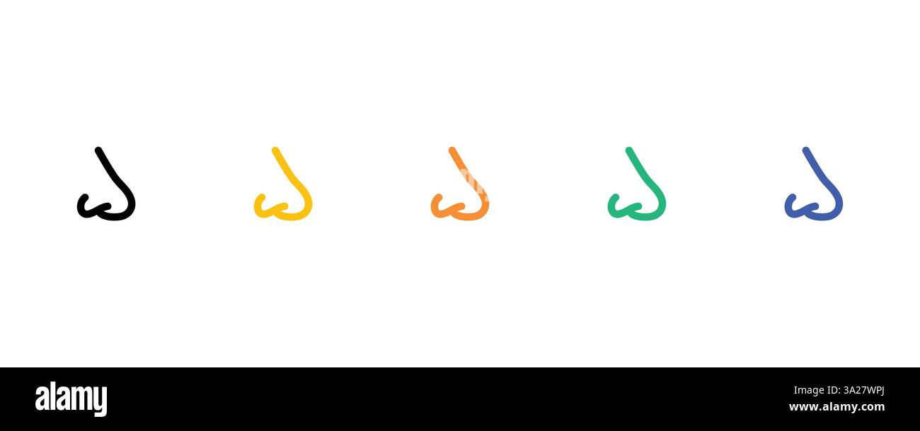 Close up of nose art Stock Vector Images - Alamy