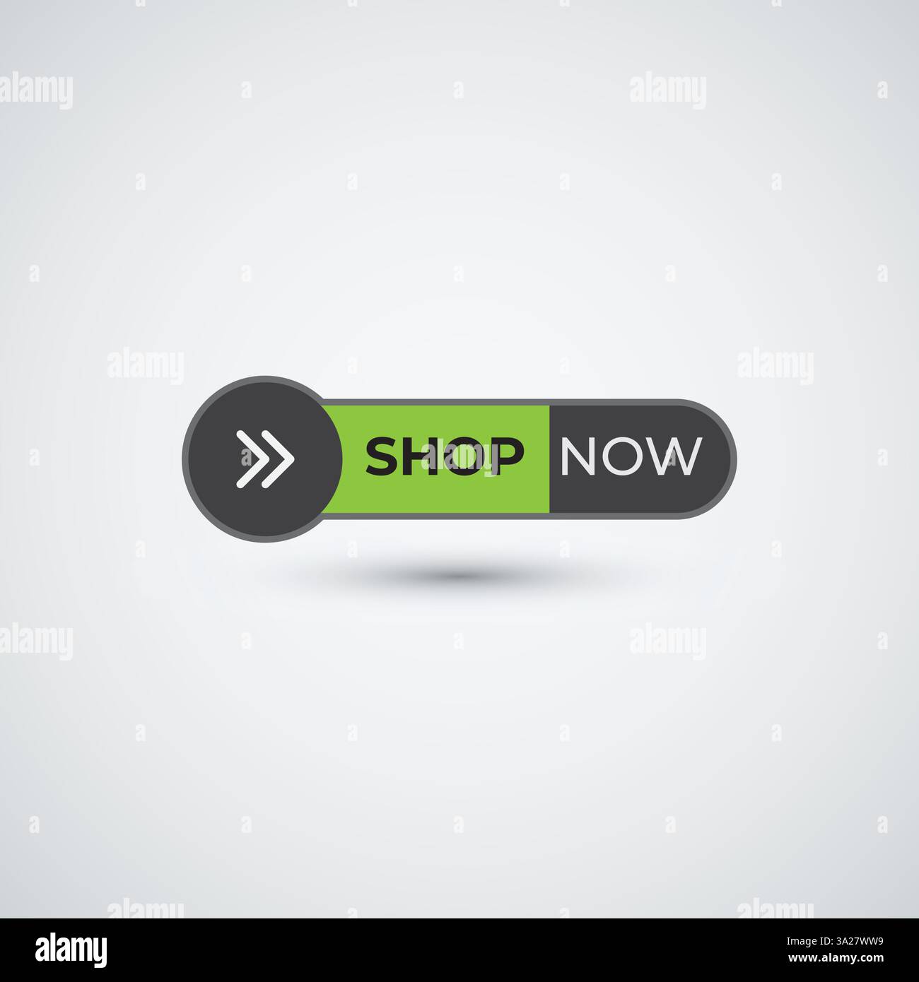 Modern shop now label banner isolated vector design template Stock ...