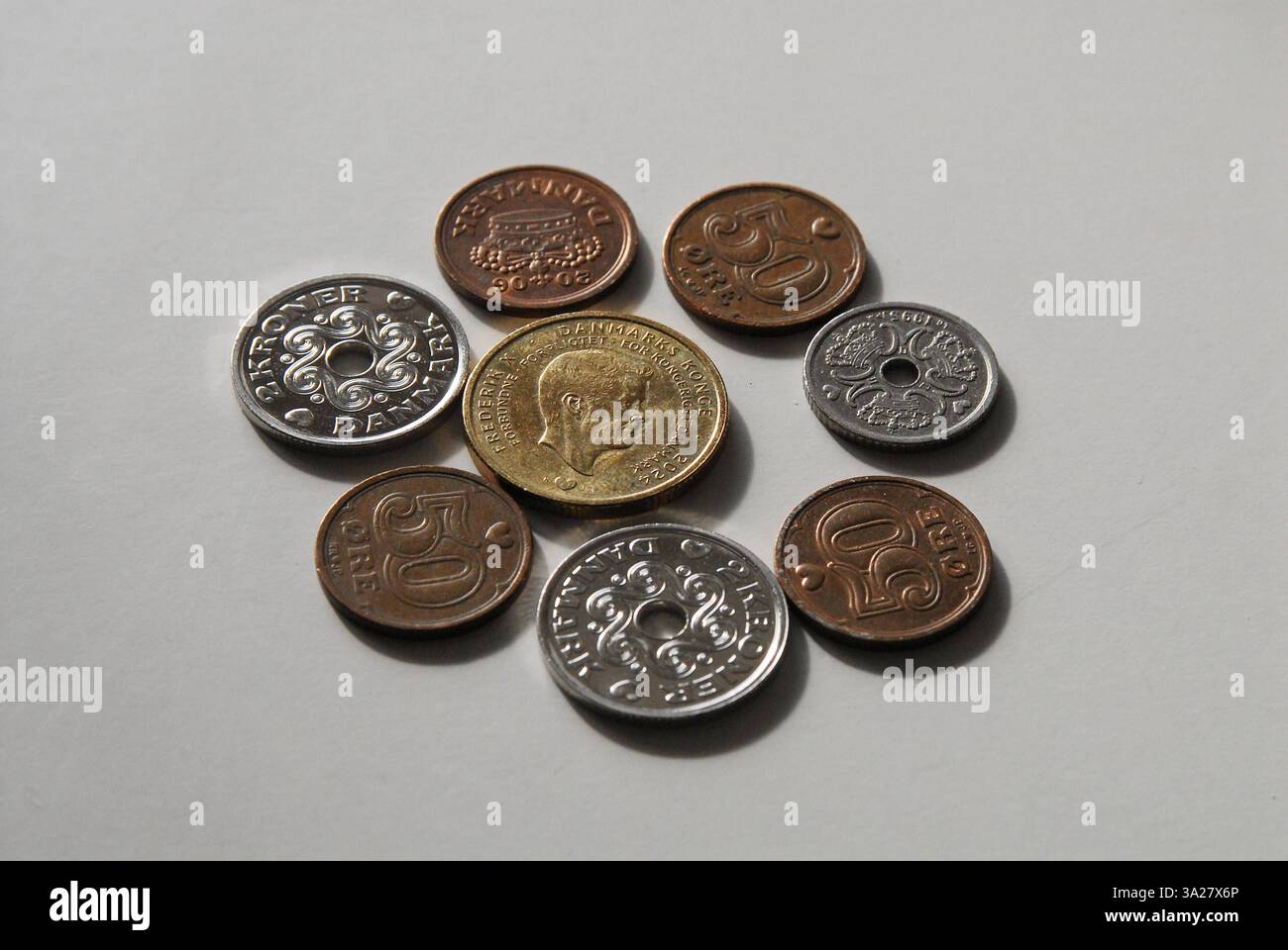 Copenhagen/ Denmark/12 january 2025 /Danish currency and new danish 20 ...