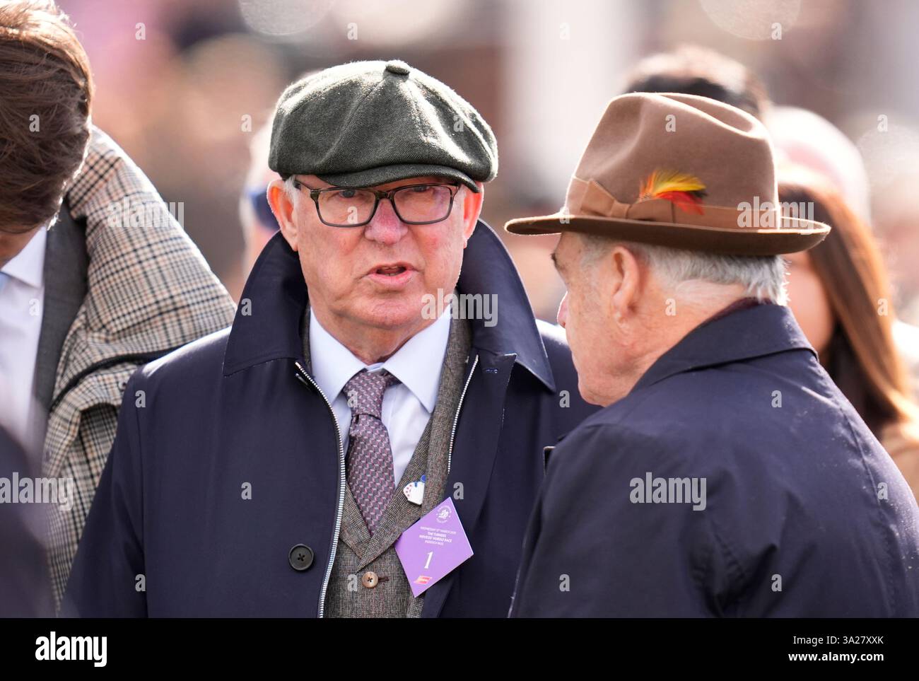 Sir Alex Ferguson in the parade ring on day two of the 2025 Cheltenham ...