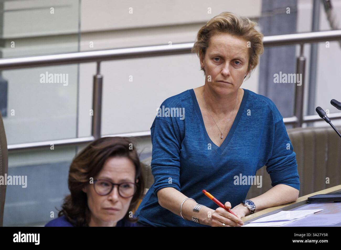 Brussels, Belgium. 12th Mar, 2025. Flemish Minister for Mobility and ...