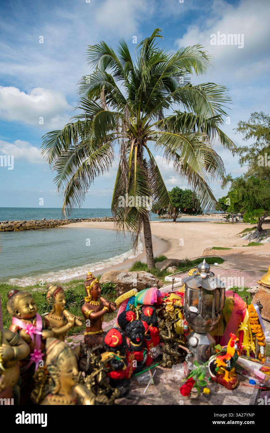 Landscape at Seangchan Beach in Rayong City in Province of Rayong in ...