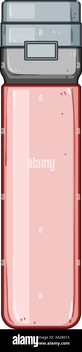 bpa water bottle reusable cartoon vector illustration Stock Vector ...