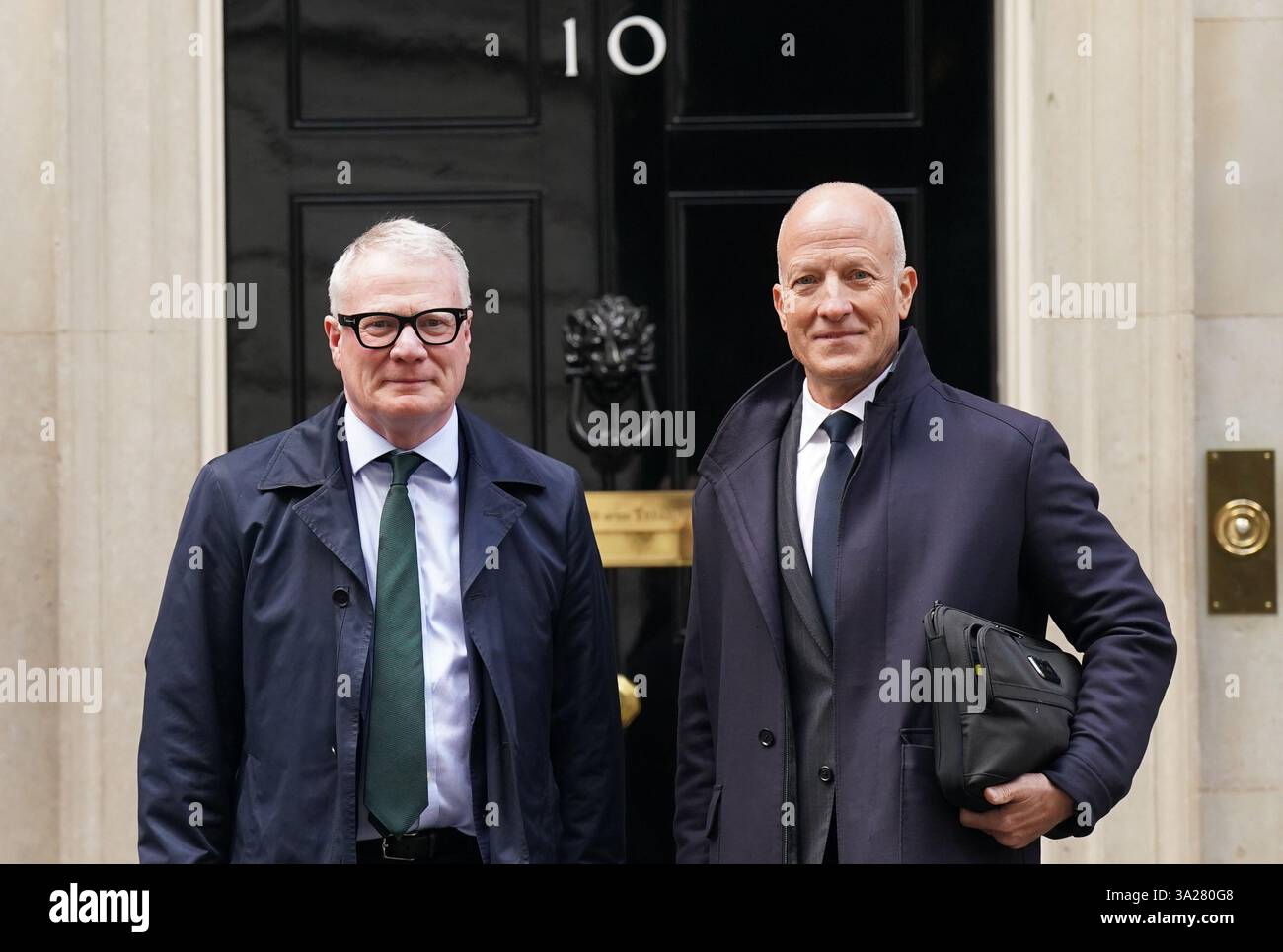 Mayor of the West Midlands Richard Parker (left) and Chairman of Birmingham City Football Club ...