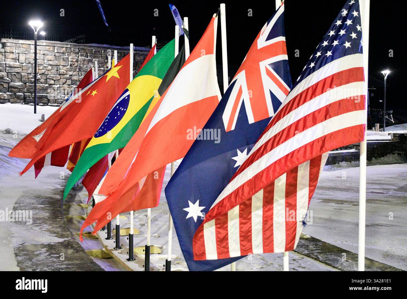 2025 Bob & Skeleton World Championships, Lake Placid , New York, USA, March 7, 2025, The nations ...