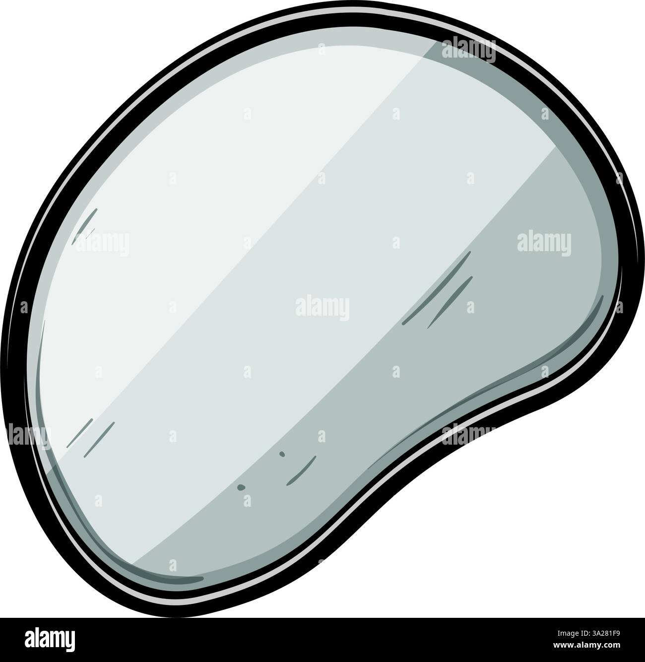 glass wall mirror cartoon vector illustration Stock Vector Image & Art ...