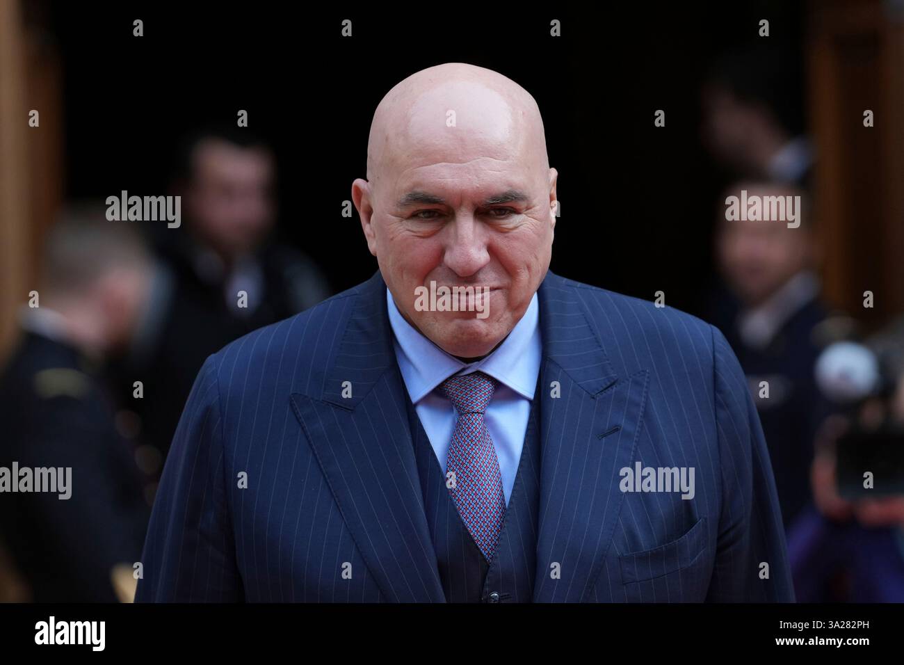 Italy's Minister of Defense Guido Crosetto arrives to discuss support ...