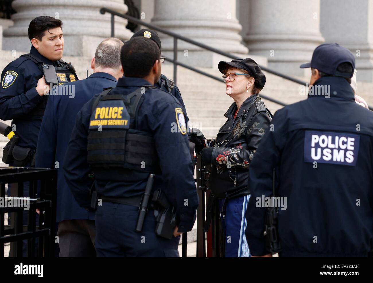 New York, United States. 12th Mar, 2025. Actress Susan Sarandon talks ...