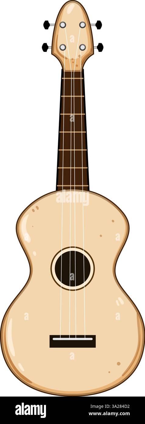 soprano ukulele cartoon vector illustration Stock Vector Image & Art ...