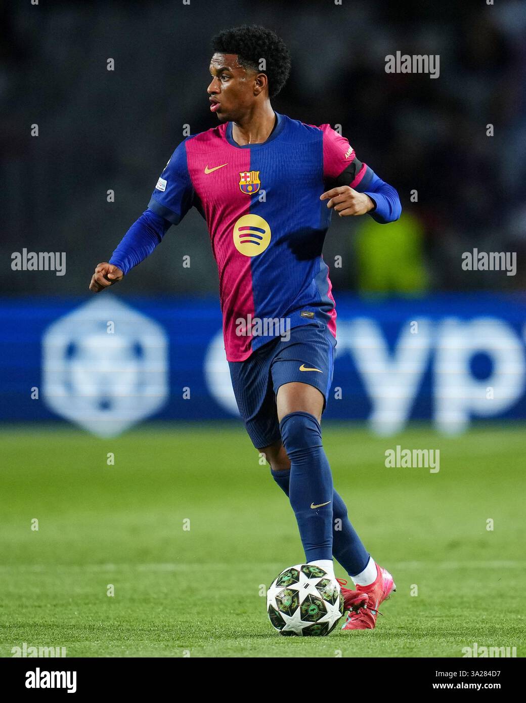 Alejandro Balde of FC Barcelona during the UEFA Champions League match ...