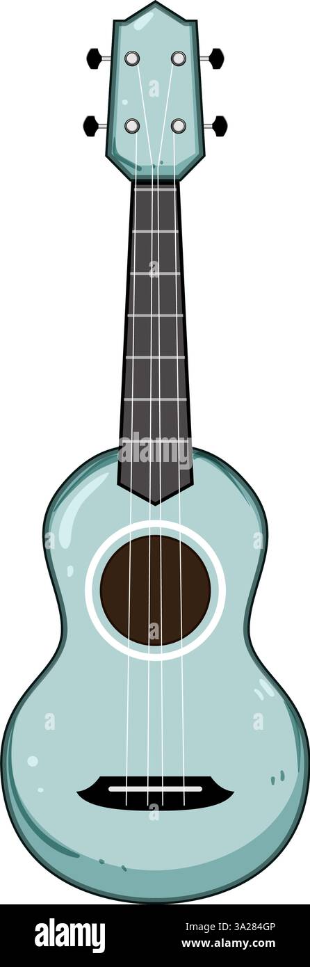 concert ukulele cartoon vector illustration Stock Vector Image & Art ...