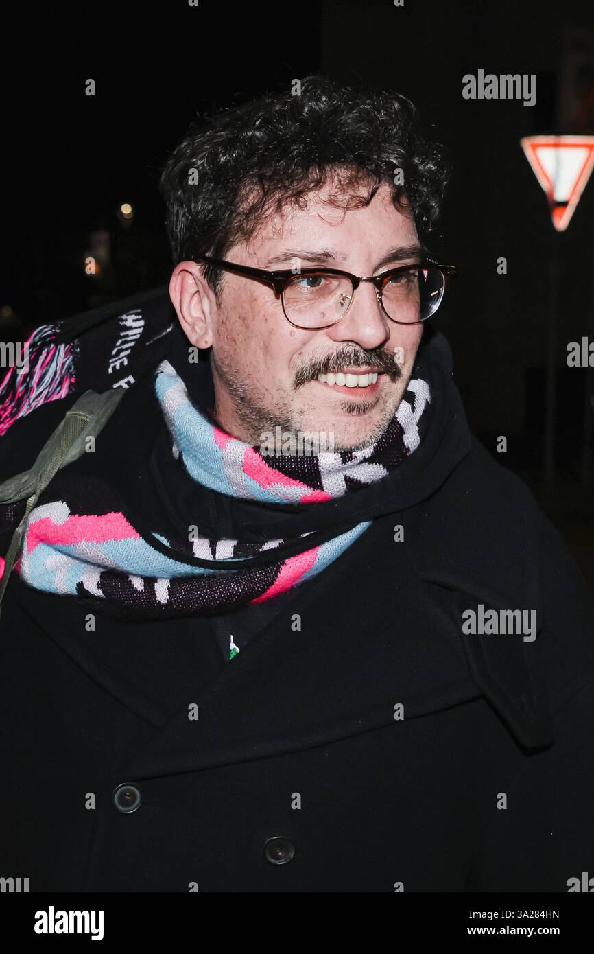 Willie Peyote arrives at Splendida Cornice at Rai Production Centre in ...