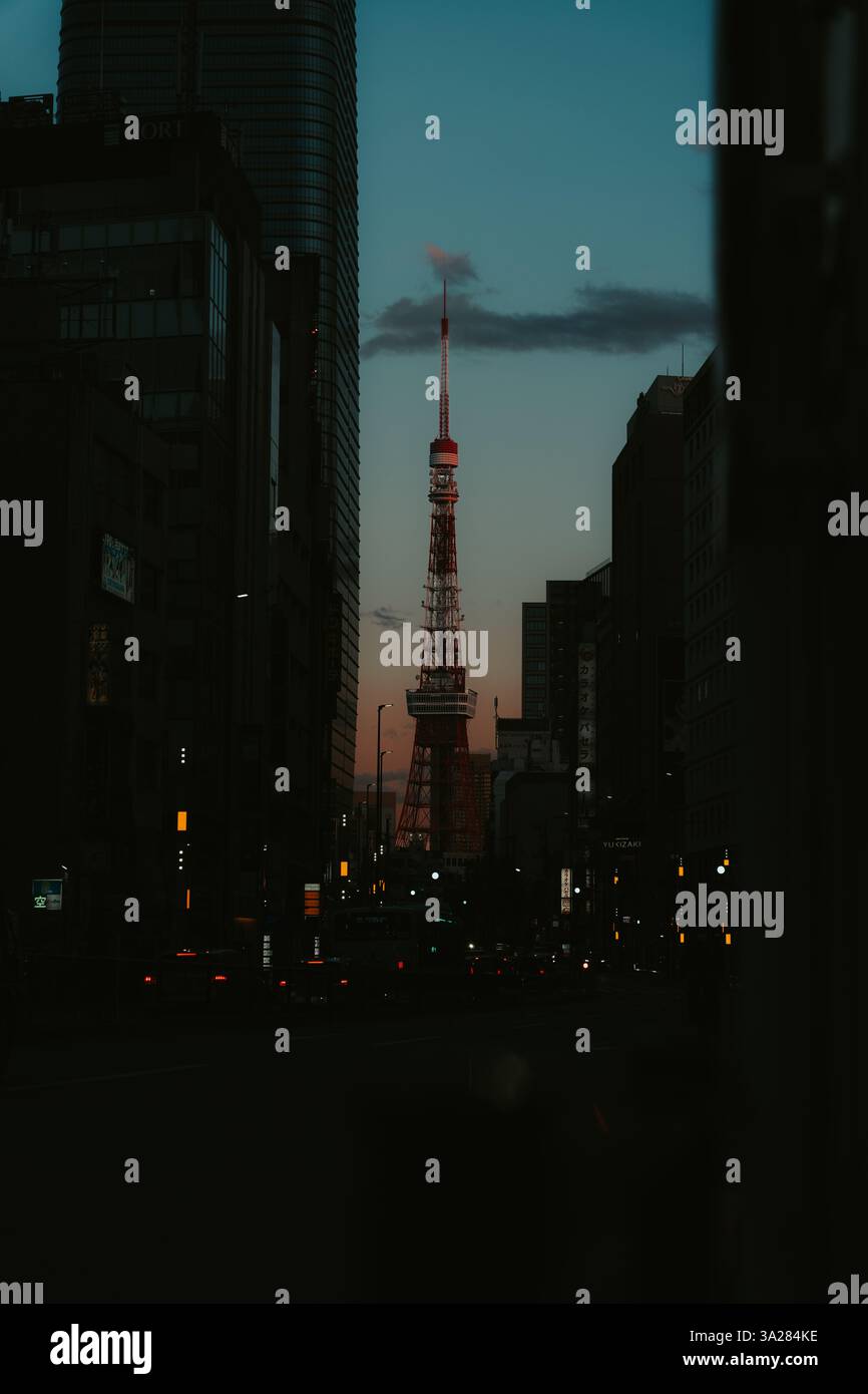 The beautiful Tokyo Tower, in Roppongi Stock Photo - Alamy