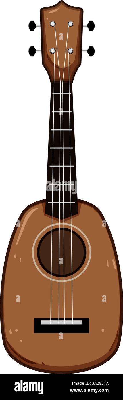 strings ukulele cartoon vector illustration Stock Vector Image & Art ...