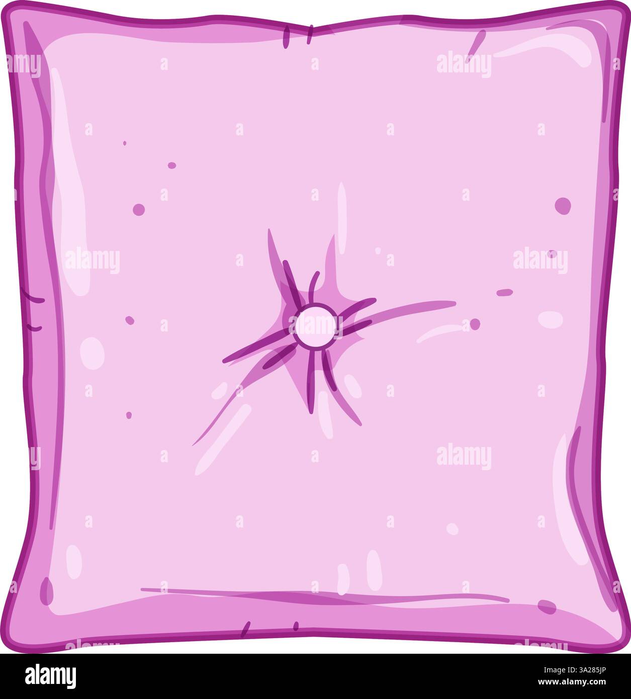 comfort throw pillows cartoon vector illustration Stock Vector Image ...