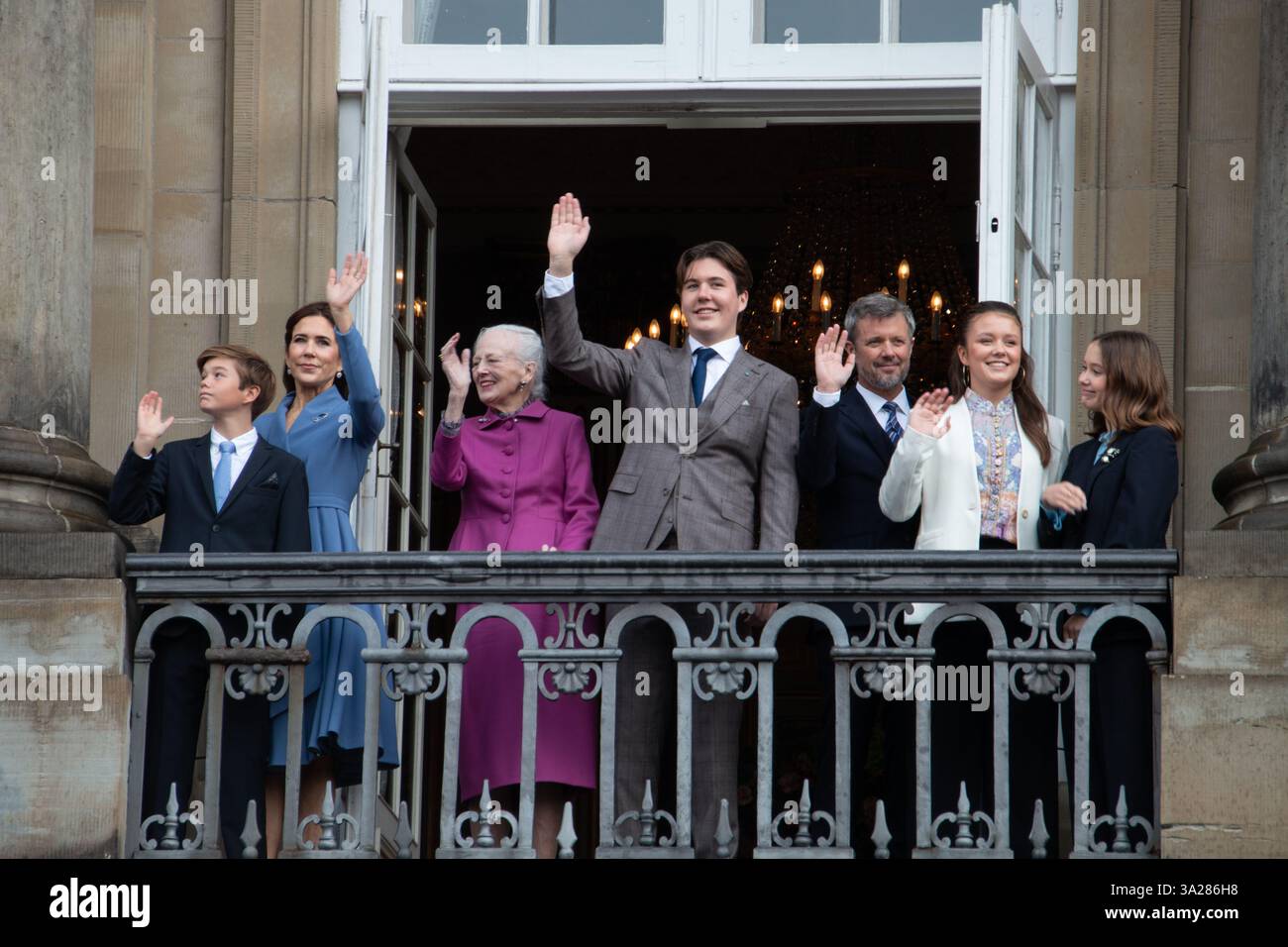 From left: Prince Vincent, Crown Princess Mary, Queen Margrethe, Prince ...