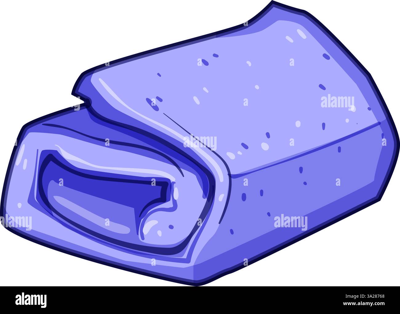 plush throw blanket cartoon vector illustration Stock Vector Image ...