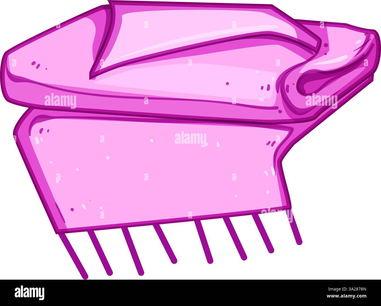 soft throw blanket cartoon vector illustration Stock Vector Image & Art ...