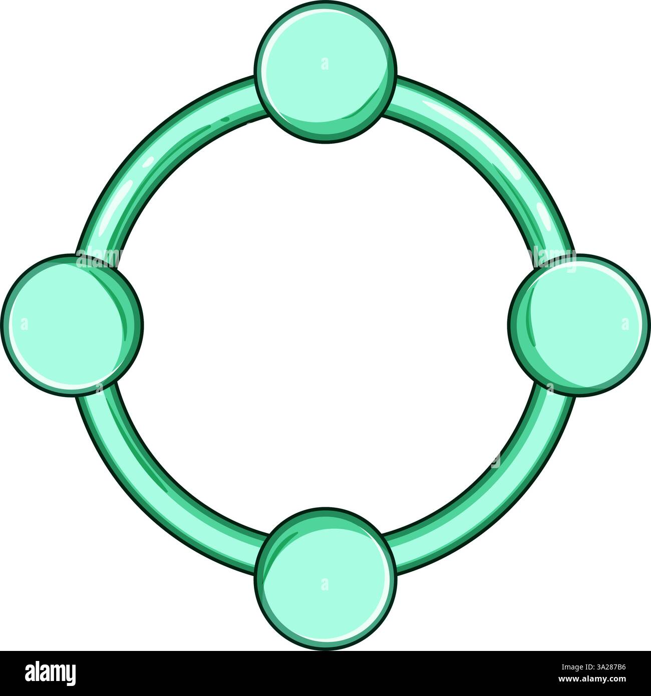 rubber teething ring cartoon vector illustration Stock Vector Image ...