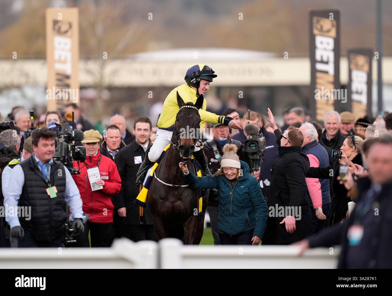 Jockey Sean Flanagan celebrates on Marine Nationale after winning the ...