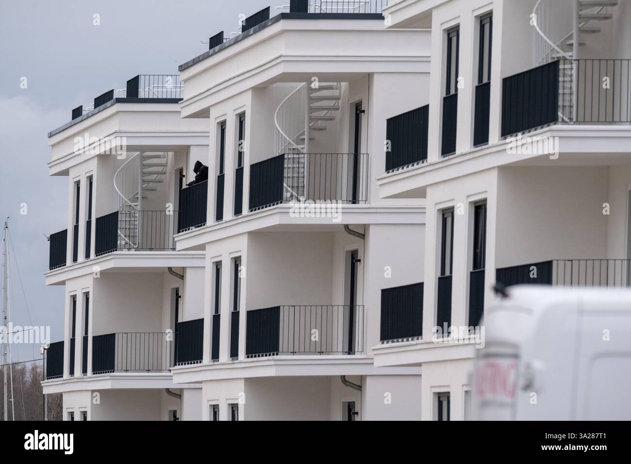 Barth, Germany. 12th Mar, 2025. The new marina in the district of ...