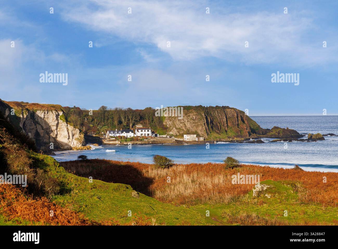 Portbradden from White Park Bay, Co. Antrim, Ireland Stock Photo - Alamy