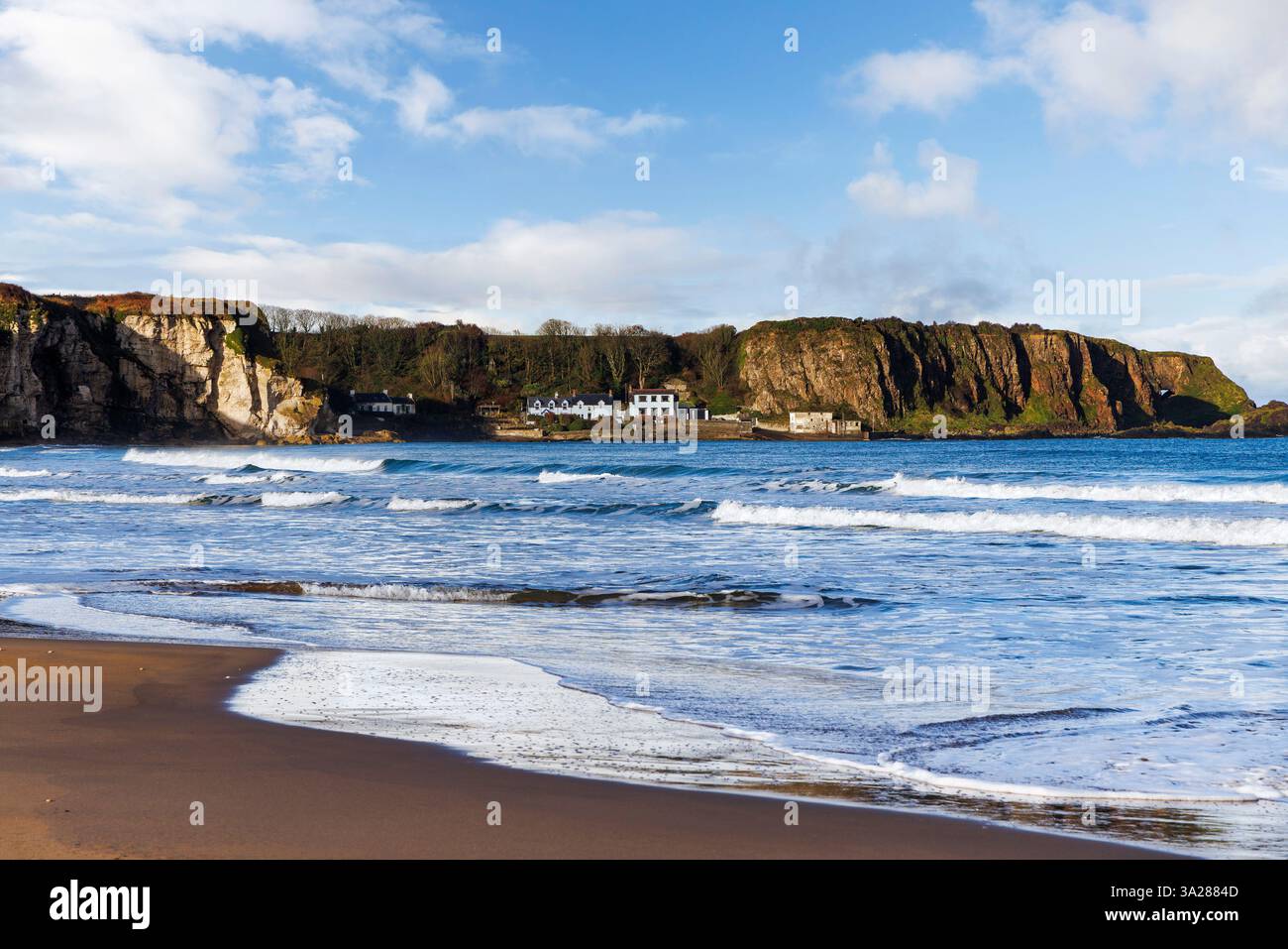 Portbradden from White Park Bay; Ballycastle; Co. Antrim; Ireland Stock ...