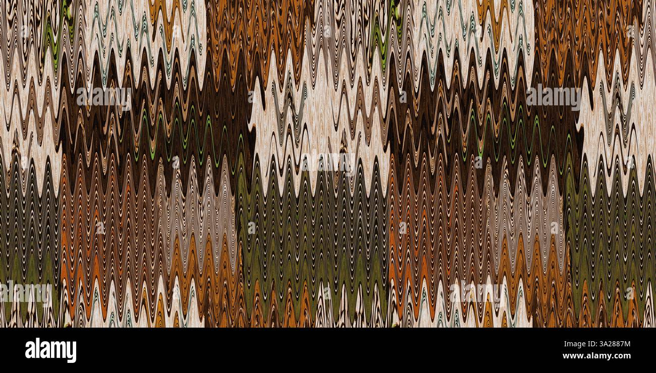 Fall colour wavy marble effect seamless border pattern background. Drip ...