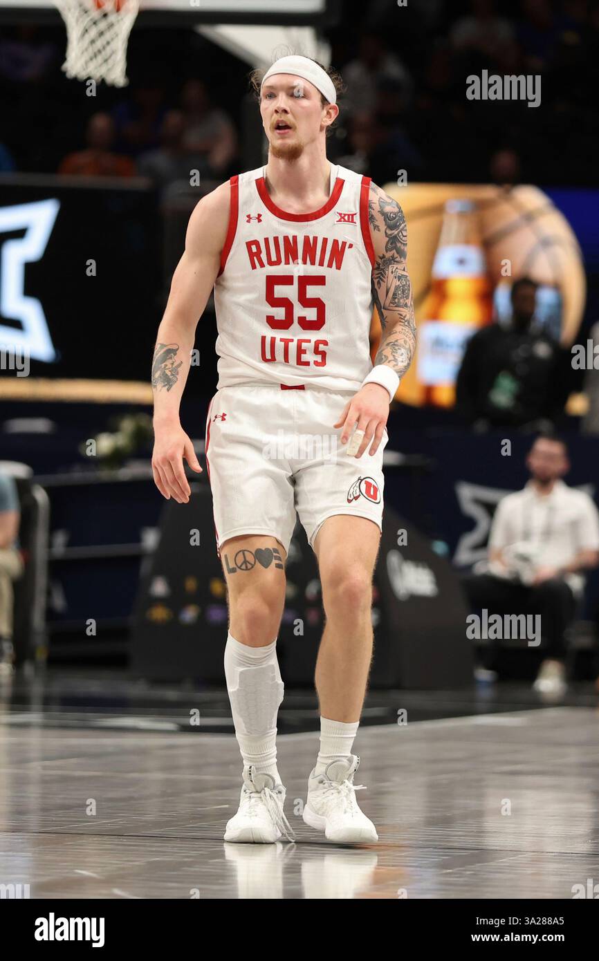 KANSAS CITY, MO - MARCH 11: Utah Utes guard Gabe Madsen (55) in the ...