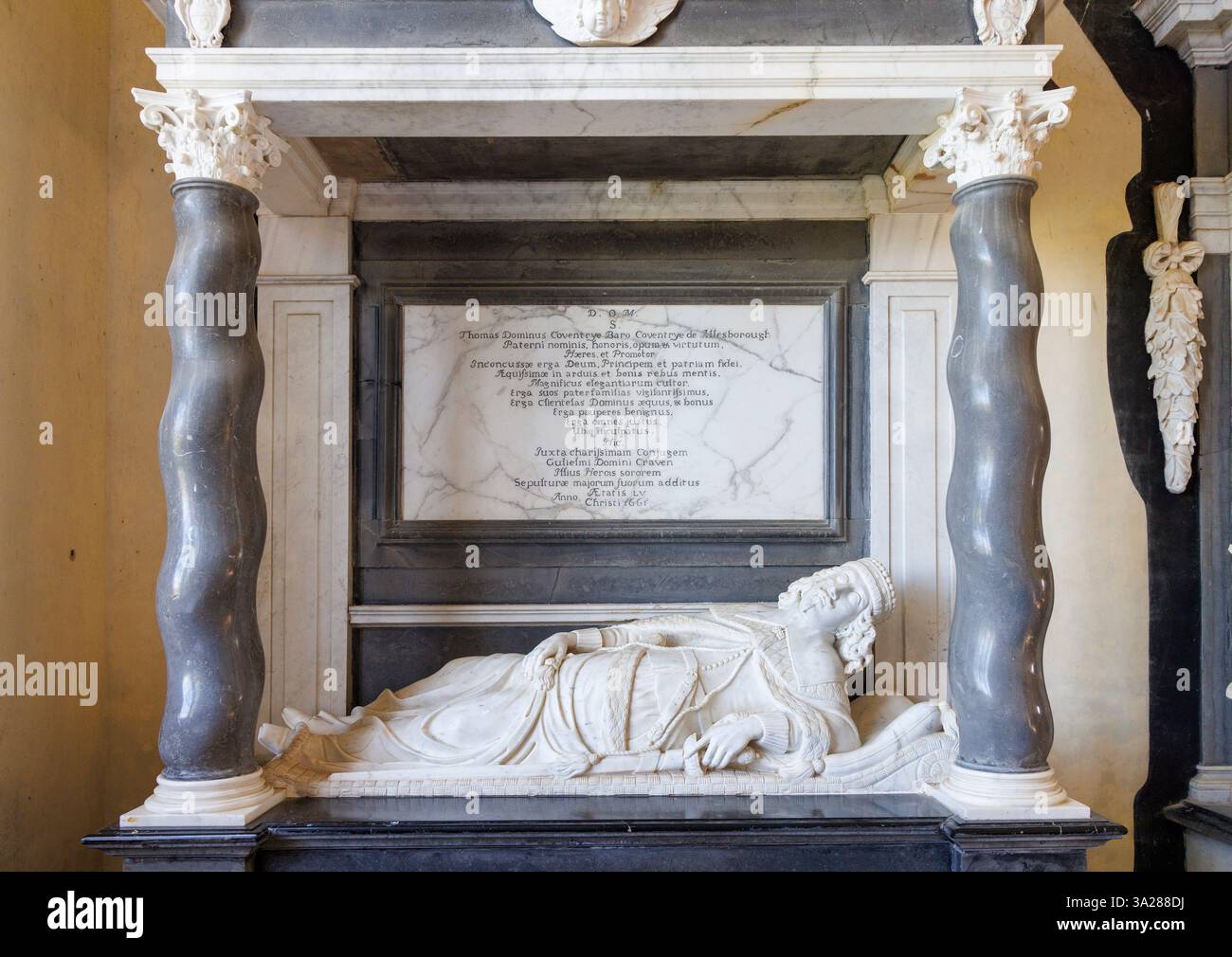 Tomb of Thomas, 2nd Baron Coventry, in St Mary Magdalene church, Croome ...