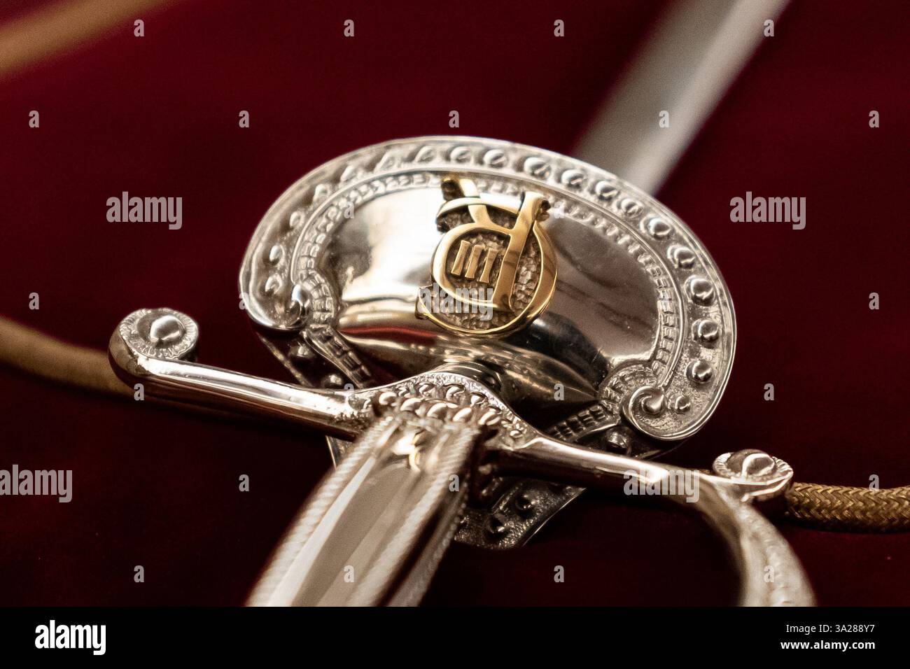 A detail of a new ceremonial sword, to be bestowed to the Usher of the ...