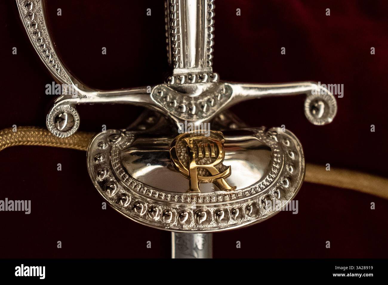 A detail of a new ceremonial sword, to be bestowed to the Usher of the ...