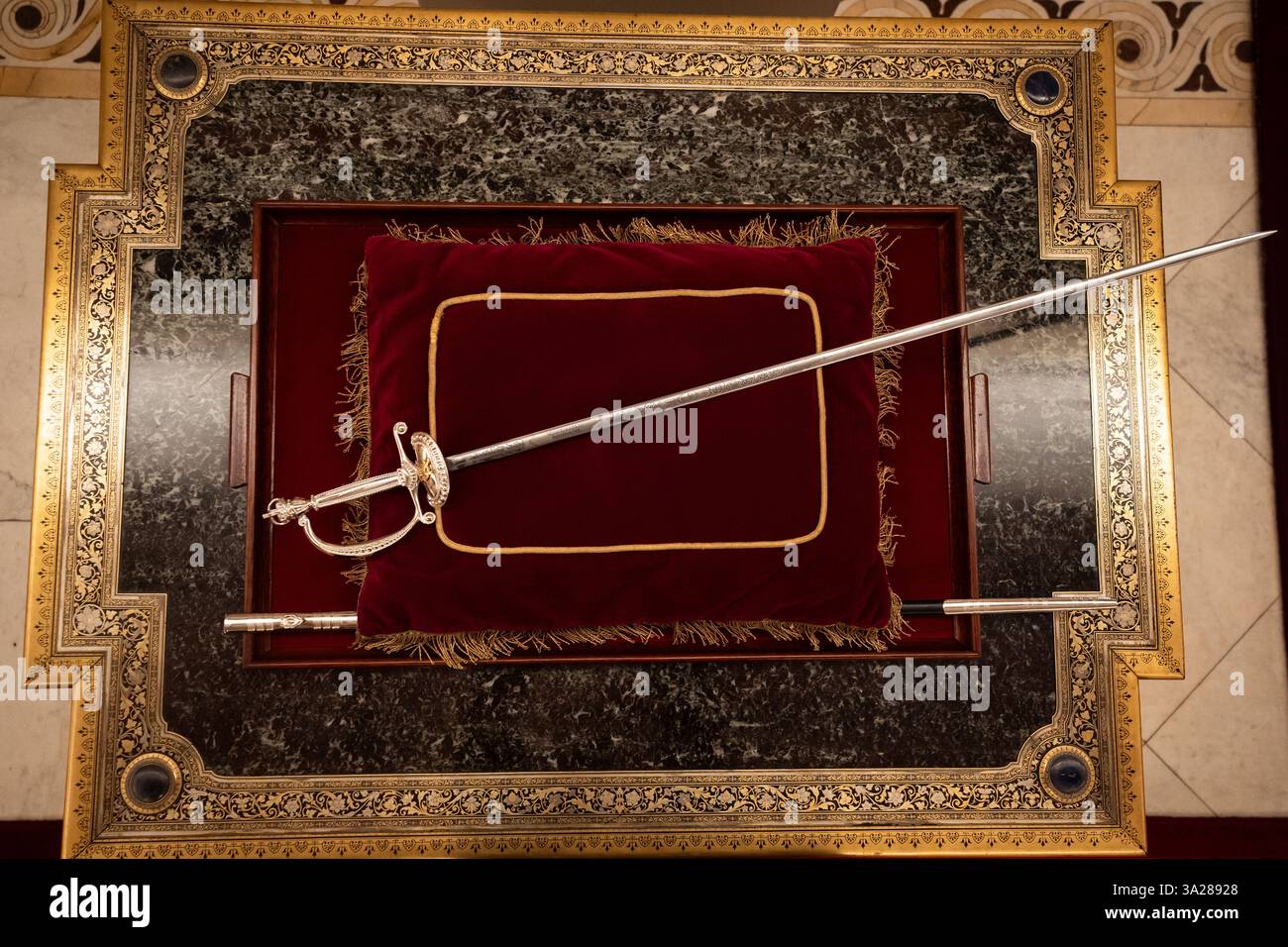 A new ceremonial sword, to be bestowed to the Usher of the Black Rod of ...