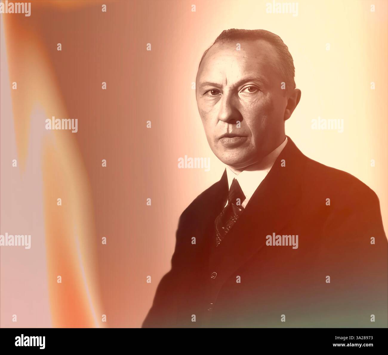 Portrait of Konrad Adenauer as a young man, 1876-1967, mayor of Cologne ...