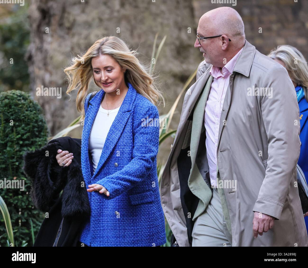 London, UK. 12th March 2025. Katie Amess (front, in blue blazer), Sir ...
