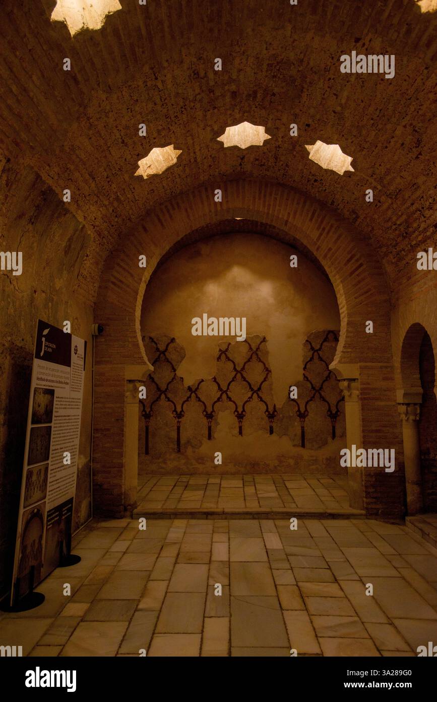 Cold rooms at the Arab Baths Cultural Center of Jaén Stock Photo - Alamy
